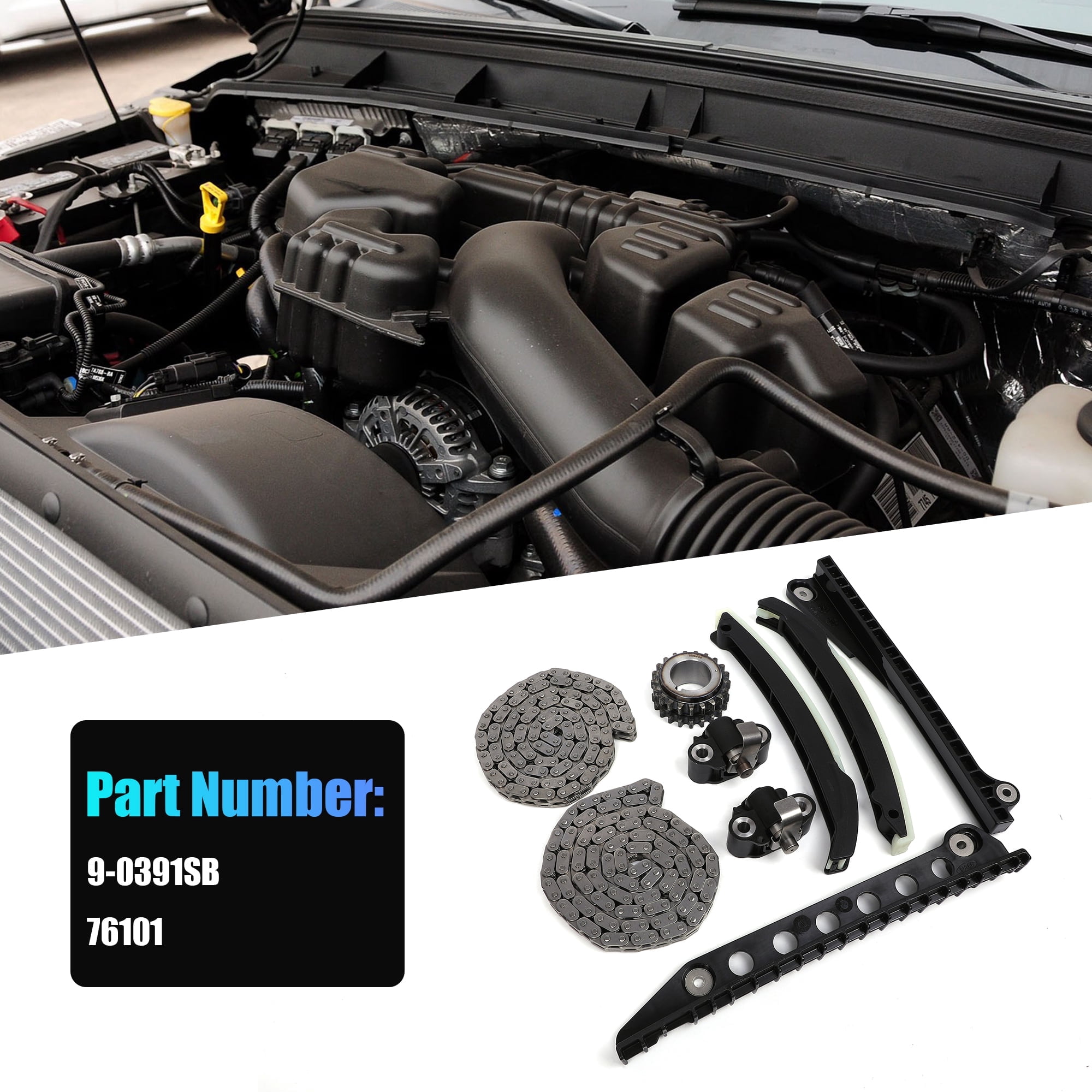 NURATIT Engine Timing Chain Kit for Ford F-150 F-250 F-350 Super Duty 5 ...