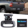 NURATIT Tailgate Door Handle & Bezel, Textured Black for 99-07 Chevy ...