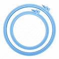 NURGE Blue 2 Pcs Set – Round Embroidery Hoops, ABS Plastic Embroidery ...
