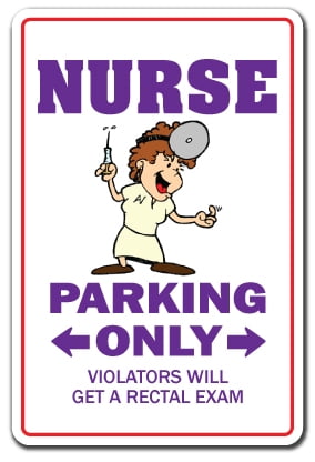 NURSE Aluminum Sign parking RN nurses medical LPN doctor hospital ...