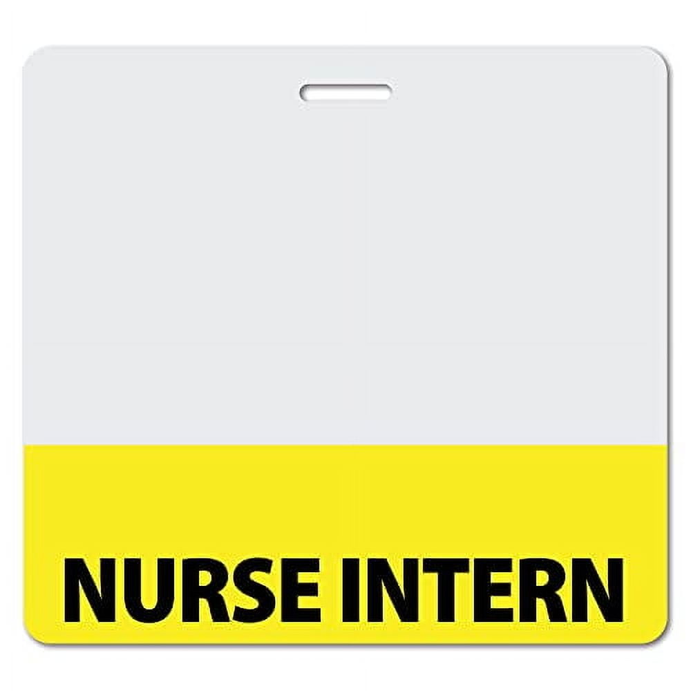 NURSE INTERN Heavy Duty Horizontal Teal (20 pack) - Spill & Tear Proof ...