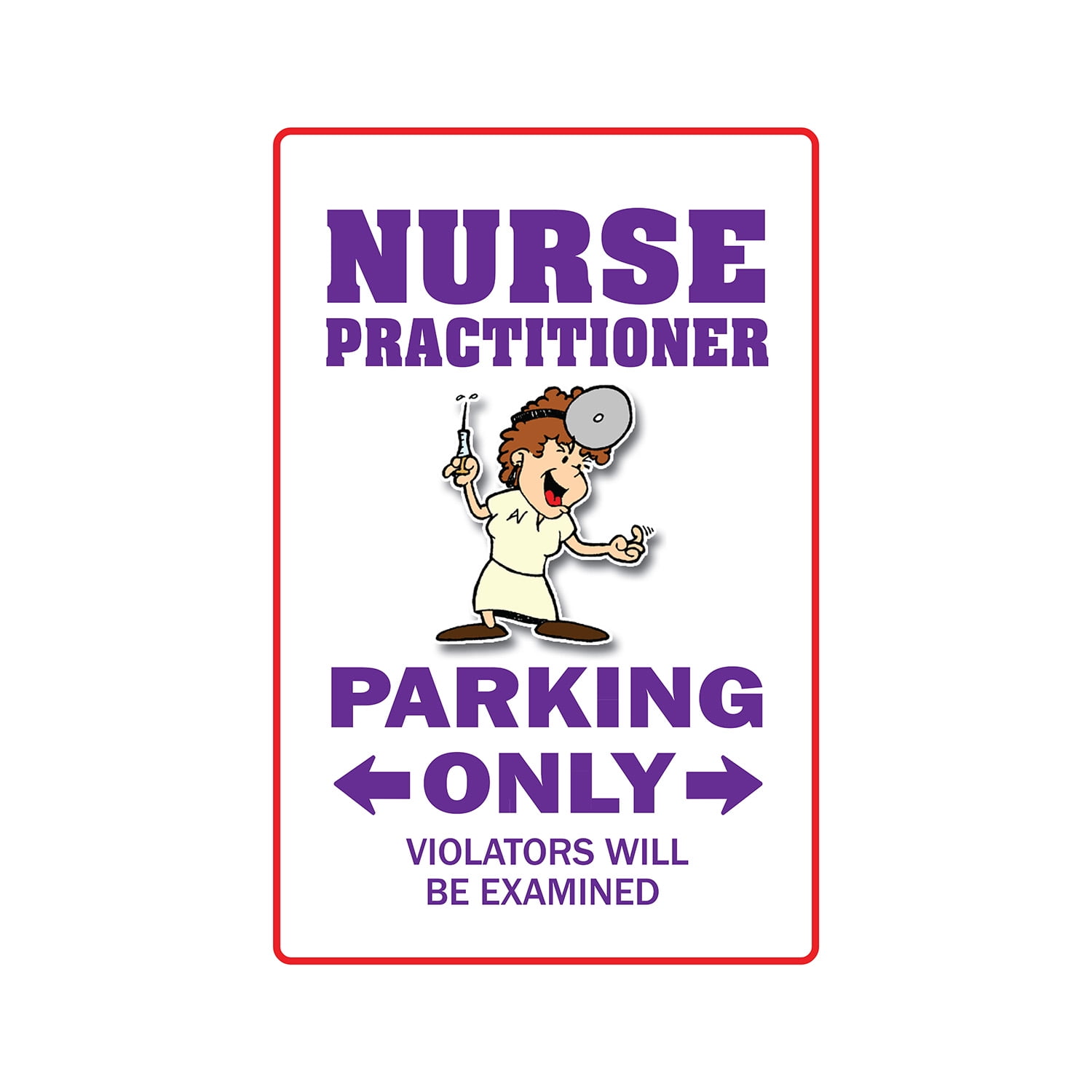 NURSE PRACTITIONER Parking Decal aprn medical health care | Indoor ...