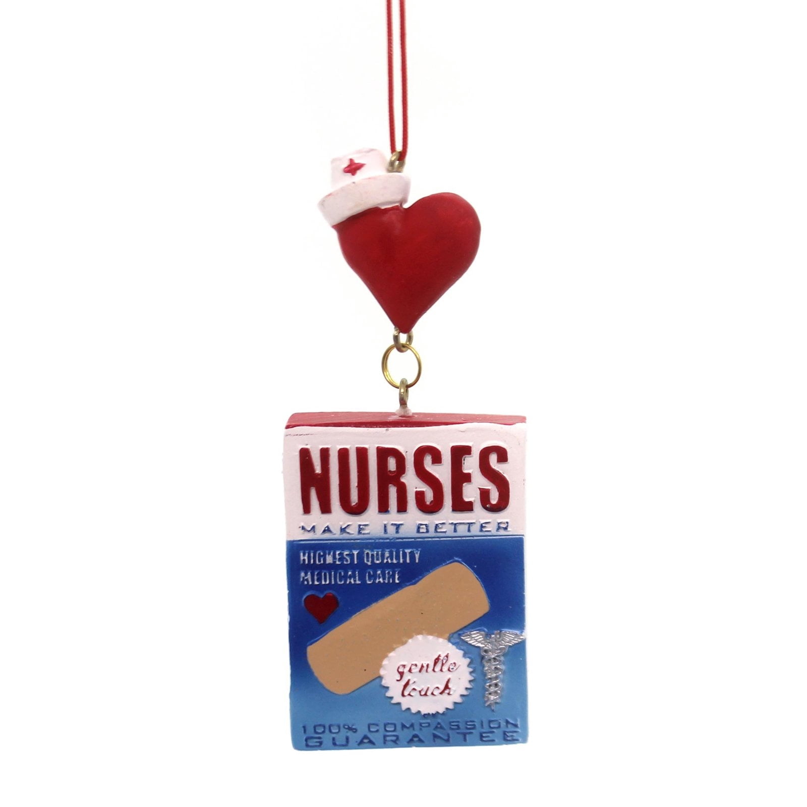 Kurt Adler Christmas Medical Nurses Bandage Box with Heart Ornament ...