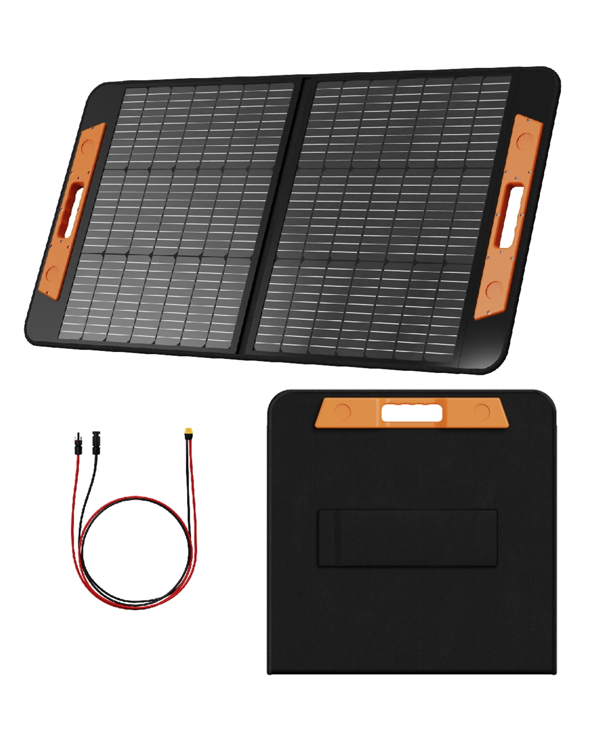 NURZVIY 100W Portable Solar Panel for Power Station Generator, Tempered ...