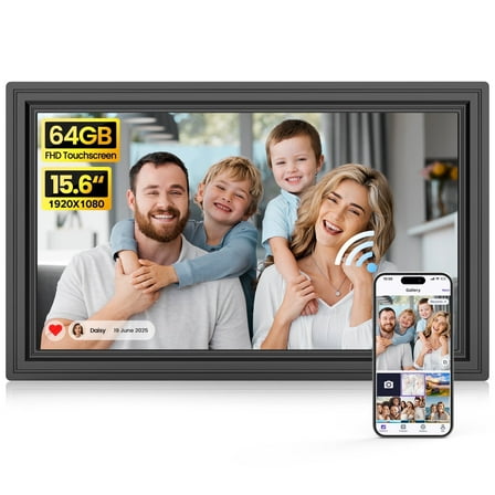 "Aura Frames Carver 10.1"" HD Wi-Fi Wireless Photo Frame with Free ...