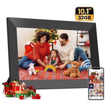 10 Inch Metal LED Digital Photo Frame 720P Video Music Calendar Clock ...