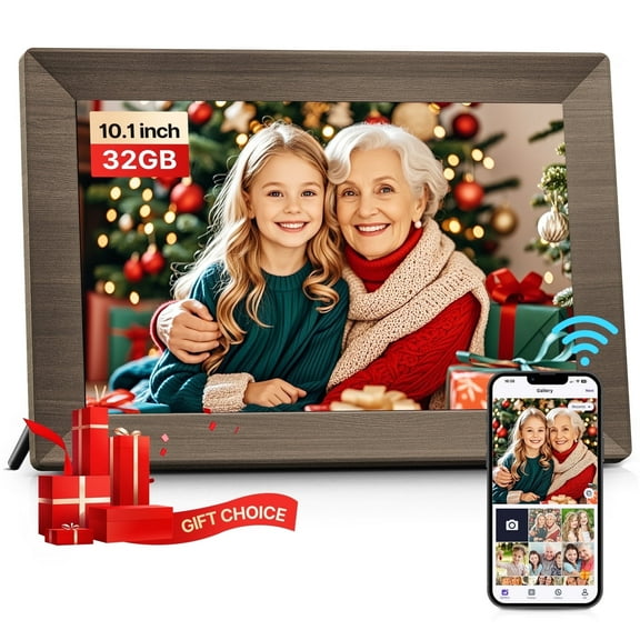 "Aura Frames Carver 10.1"" HD Wi-Fi Digital Picture Frame with ...