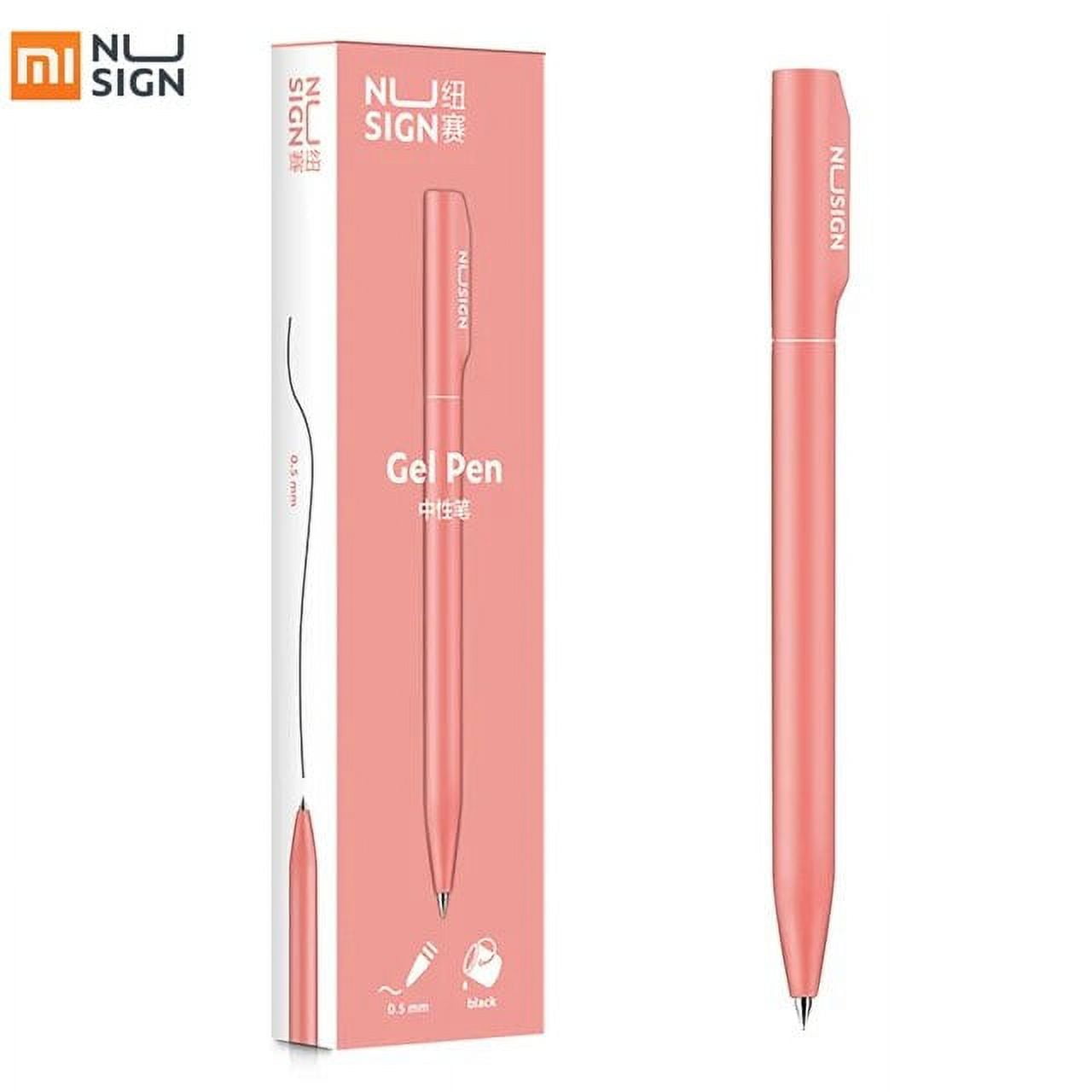 NUSIGN 0.5MM Frosted Neutral Gel Pen Turning Core Black Signature Pen ...