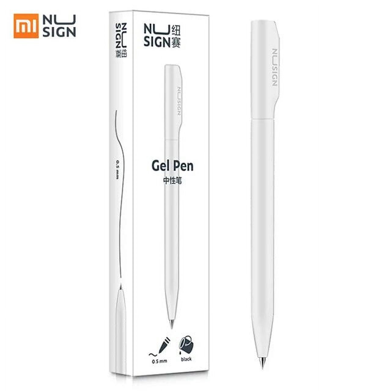 NUSIGN 0.5MM Frosted Neutral Gel Pen Turning Core Black Signature Pen ...