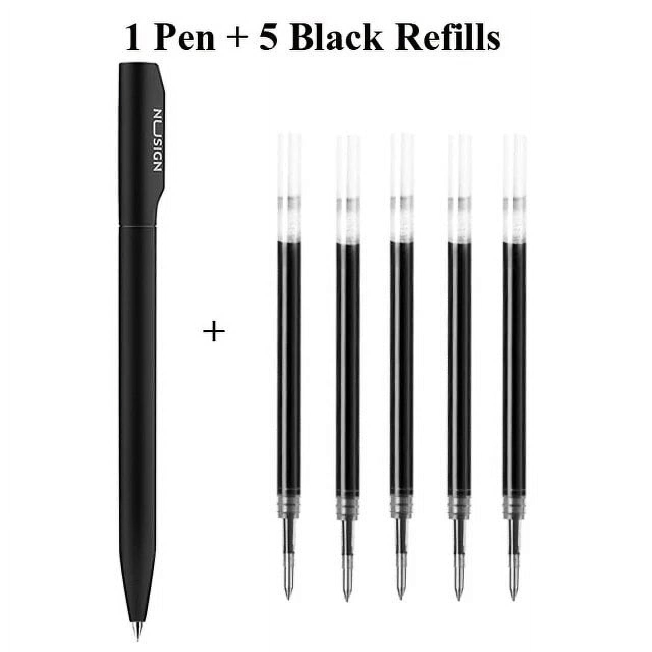 NUSIGN 0.5MM Frosted Neutral Gel Pen Turning Core Black Signature Pen ...