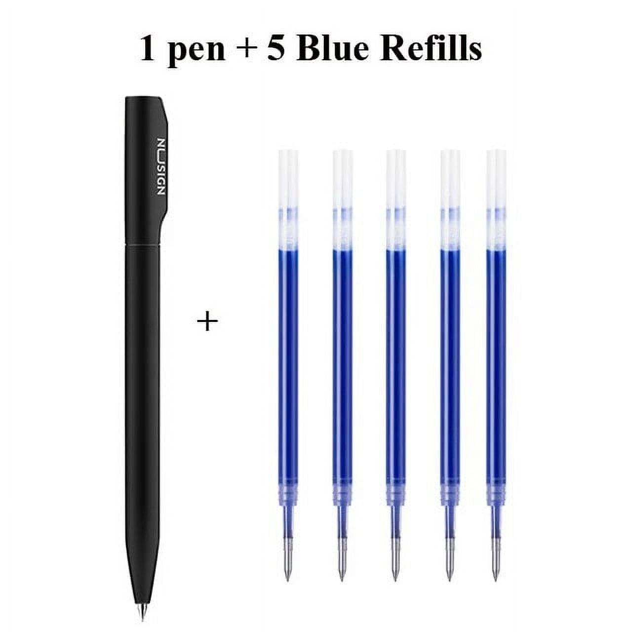 NUSIGN 0.5MM Frosted Neutral Gel Pen Turning Core Black Signature Pen ...