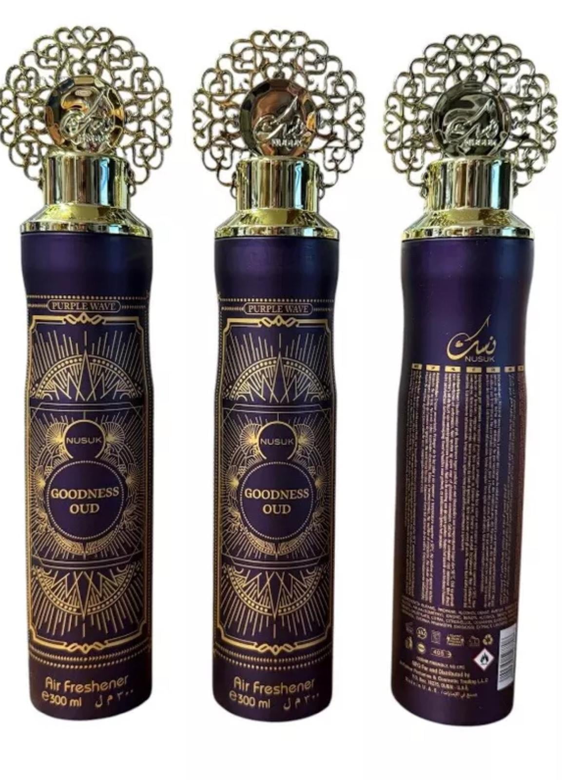 NUSUK GOODNESS OUD AIR FRESHENER 3 BOTTLES 300ML EACH - Walmart.com