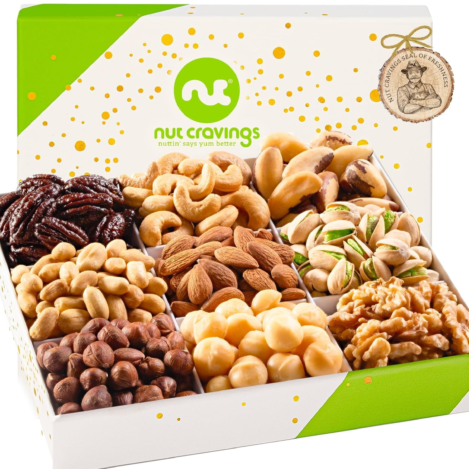 NUT CRAVINGS Gourmet Collection - Holiday Christmas Mixed Nuts Gift ...