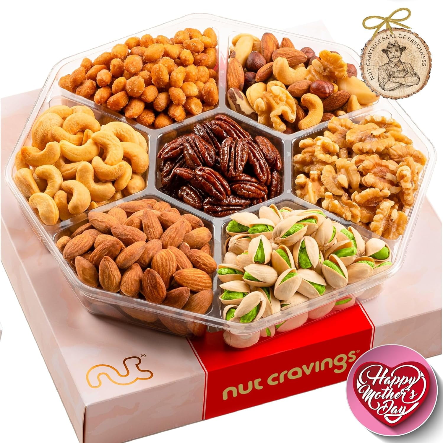 NUT CRAVINGS Gourmet Collection - Mothers Day Mixed Nuts Gift Basket in ...