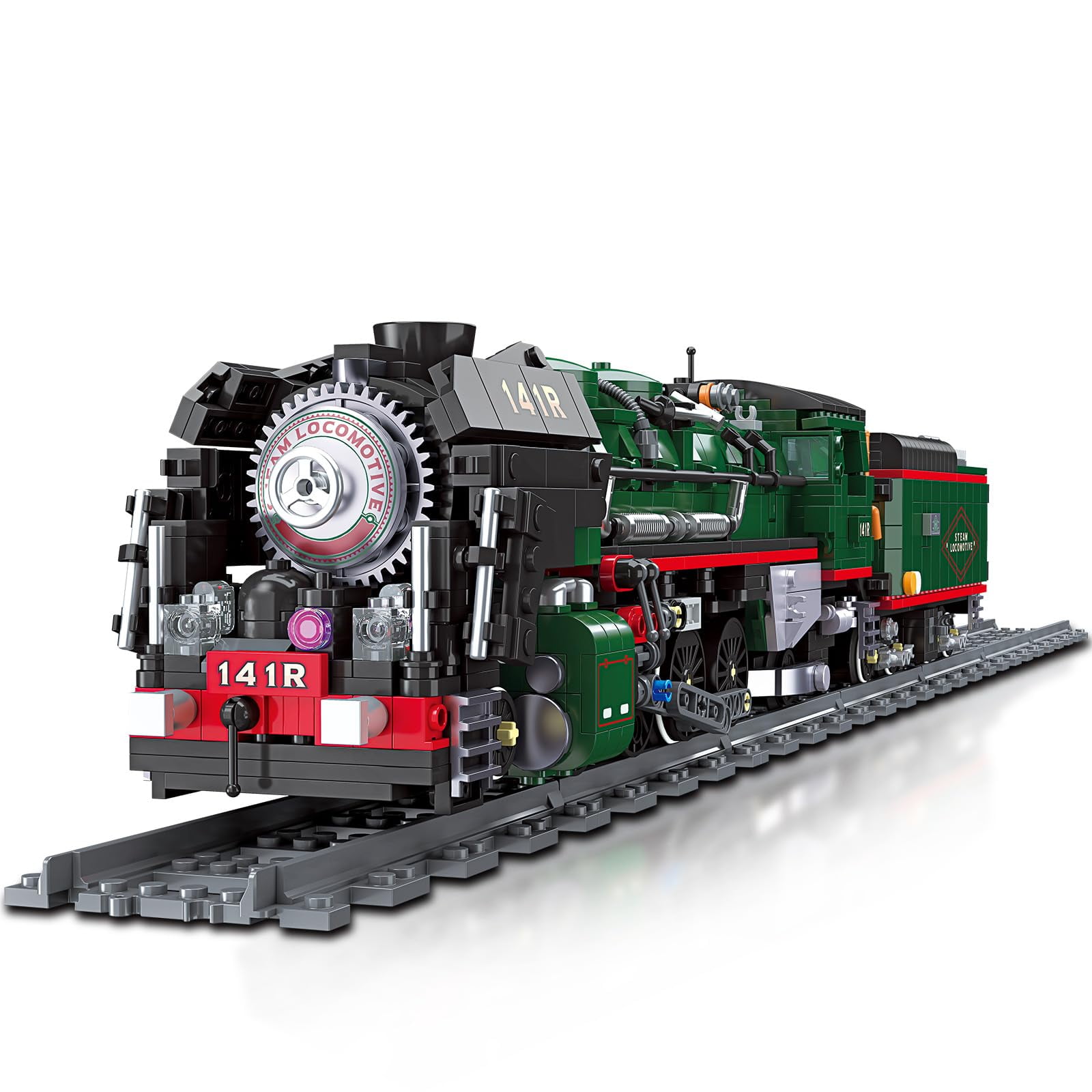 NUTCRACKER 141R Vintage Steam MMF7 Train Building Blocks Set, Classic ...
