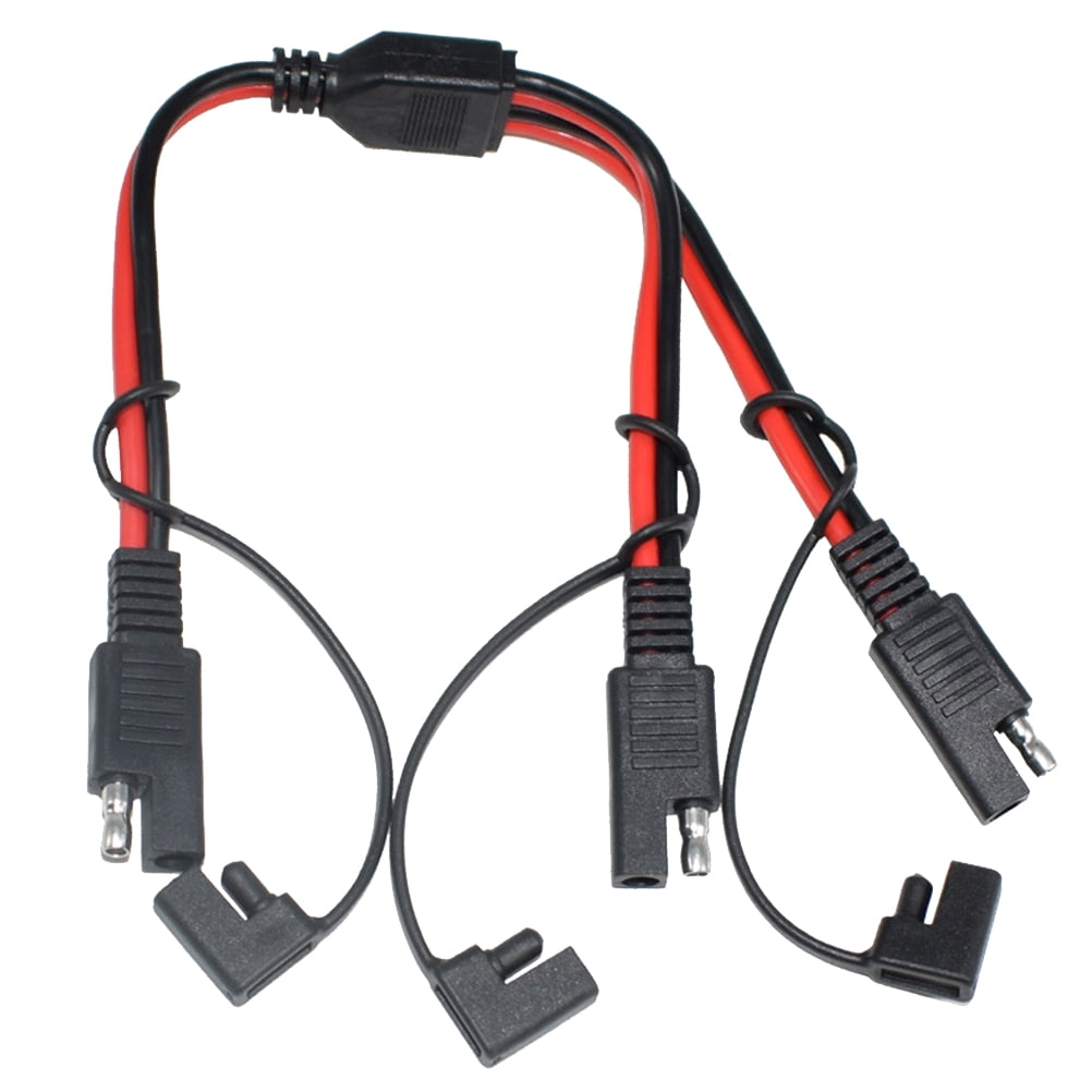 NUTEDOM 1 to 2 SAE Power Extension Cable SAE Power Plug Adapter Wire ...