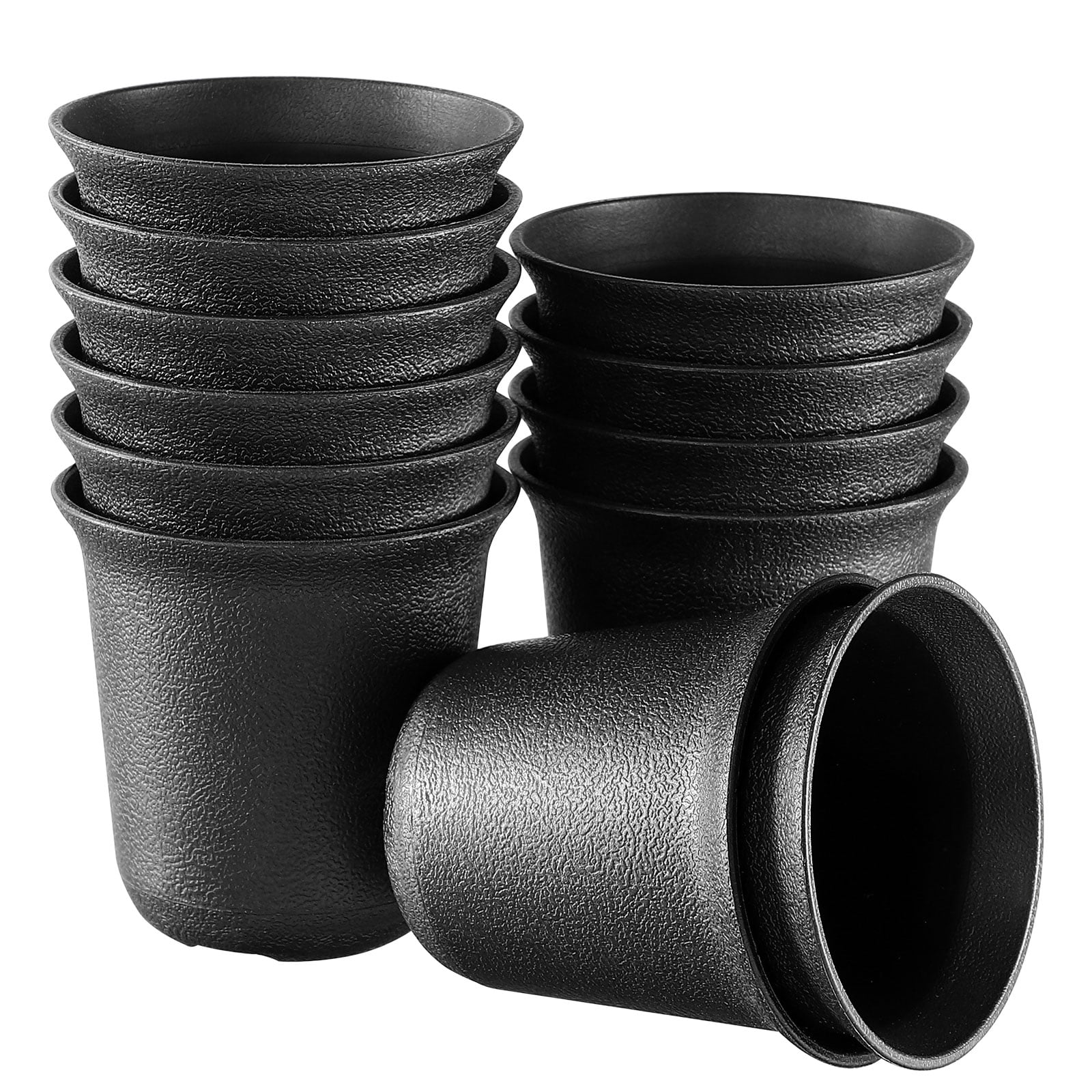 NUTEDOM 12pcs Plastic Succulent Pots Small Flower Pots Indoor Succulent ...