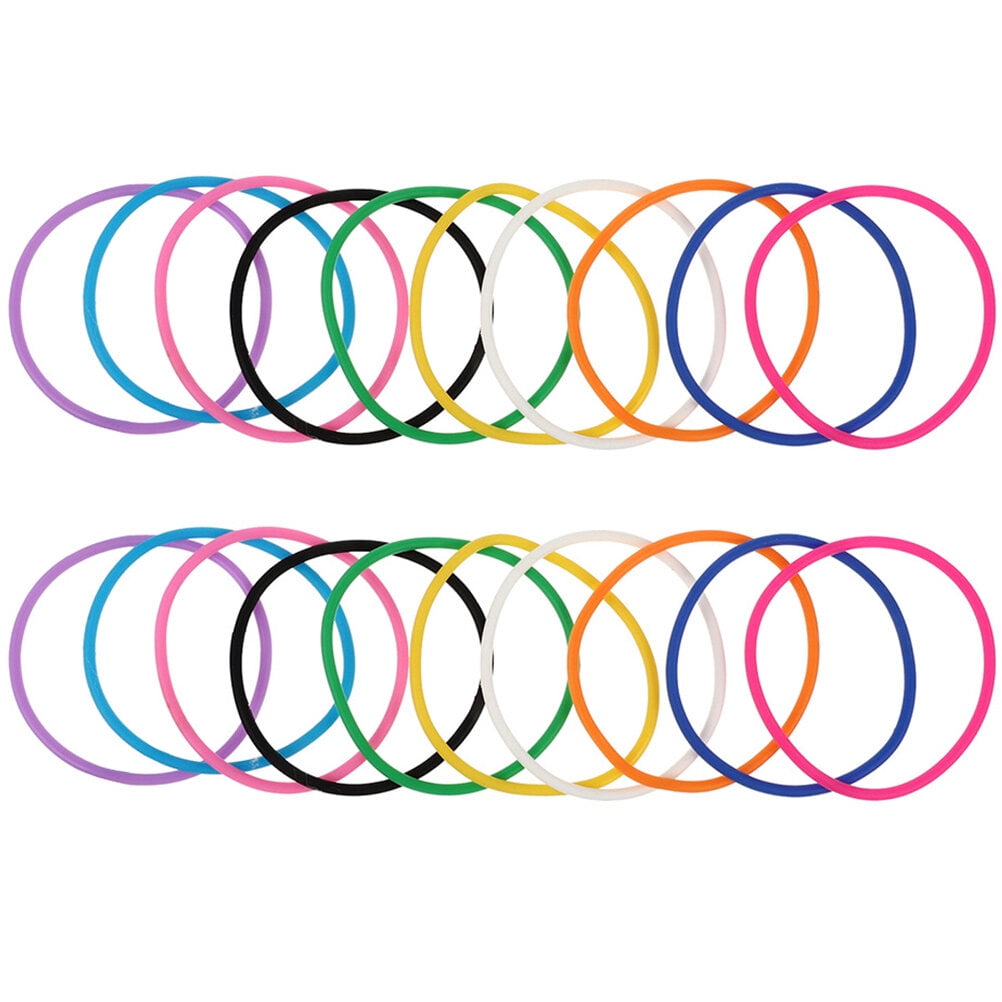 NUTEDOM 20pcs Multicolor Silicone Jelly Bracelets for Men and Women ...