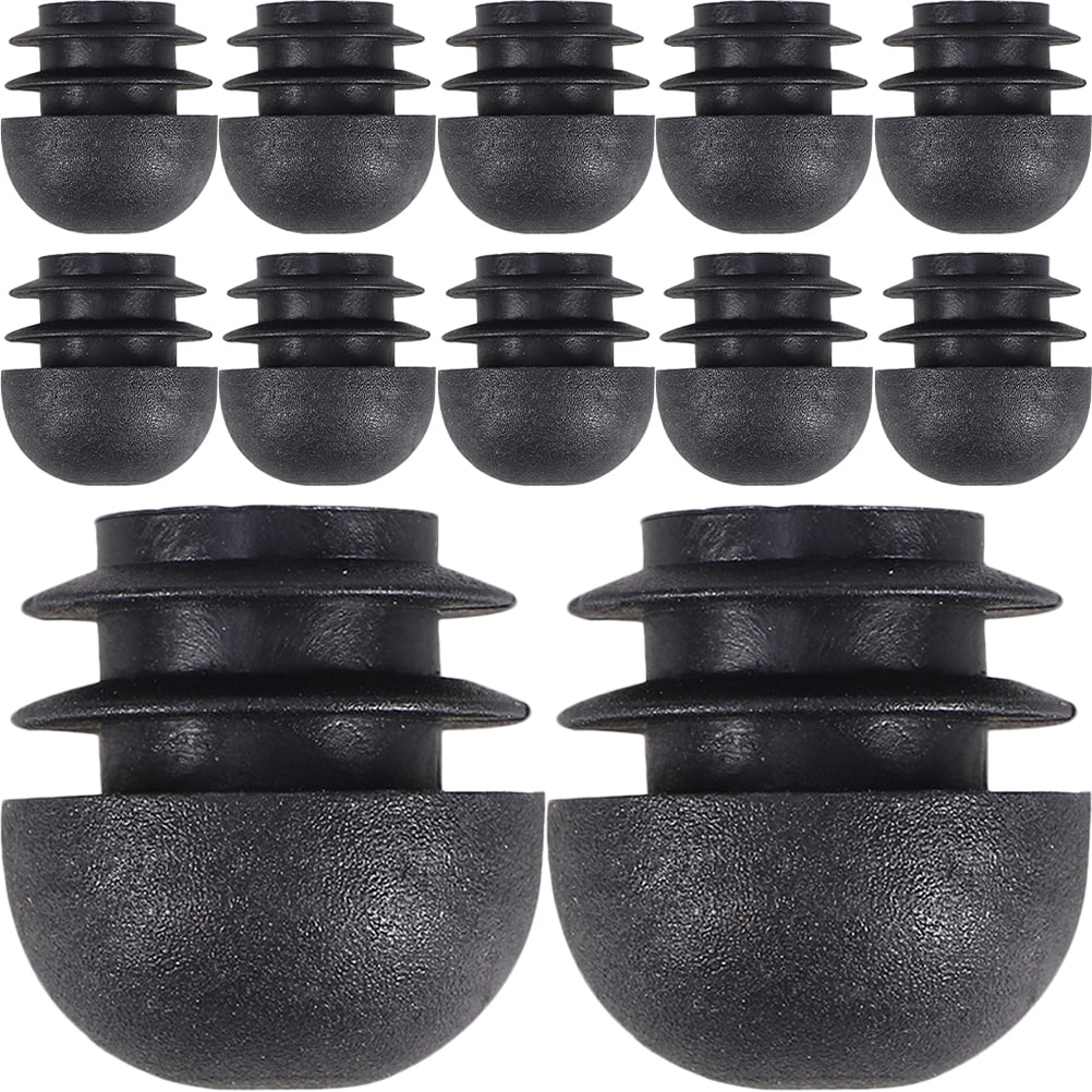 NUTEDOM 30x Plastic Chair Leg Protectors 25mm End Caps Metal Table Legs ...