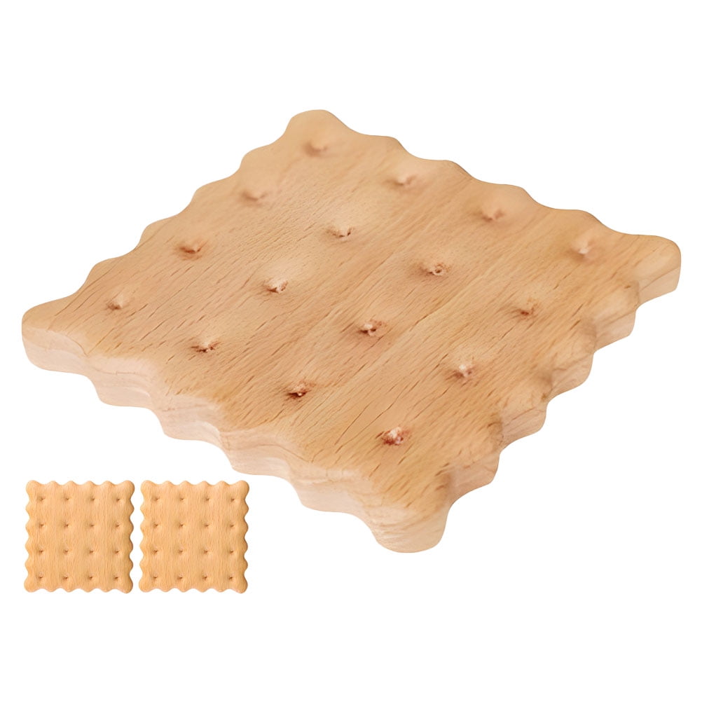 NUTEDOM 3pcs Wooden Cookie Coasters Cute Biscuit Shaped Coasters Coffee ...
