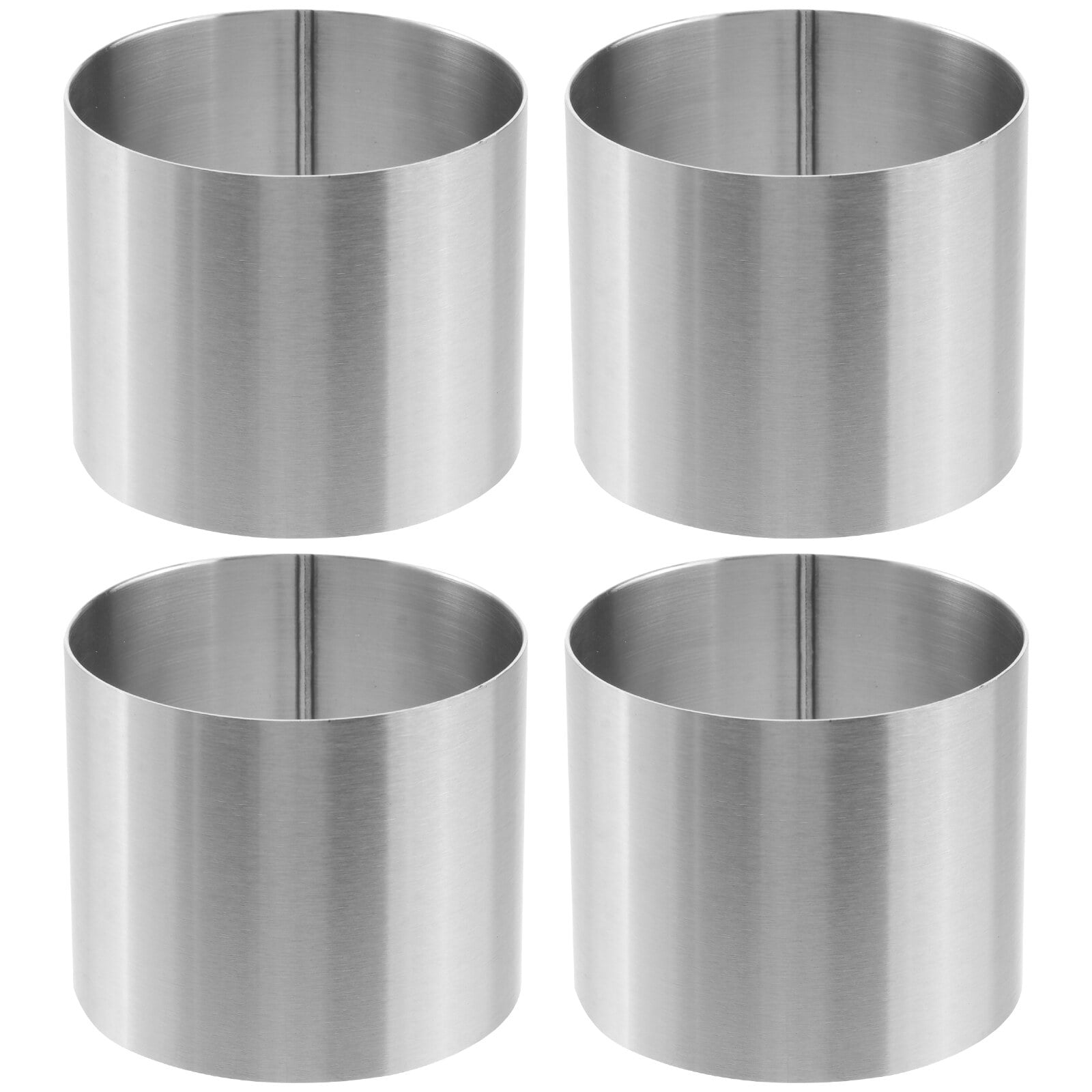 NUTEDOM Stainless Steel Cake Rings for Mousse & Cheese Desserts ...
