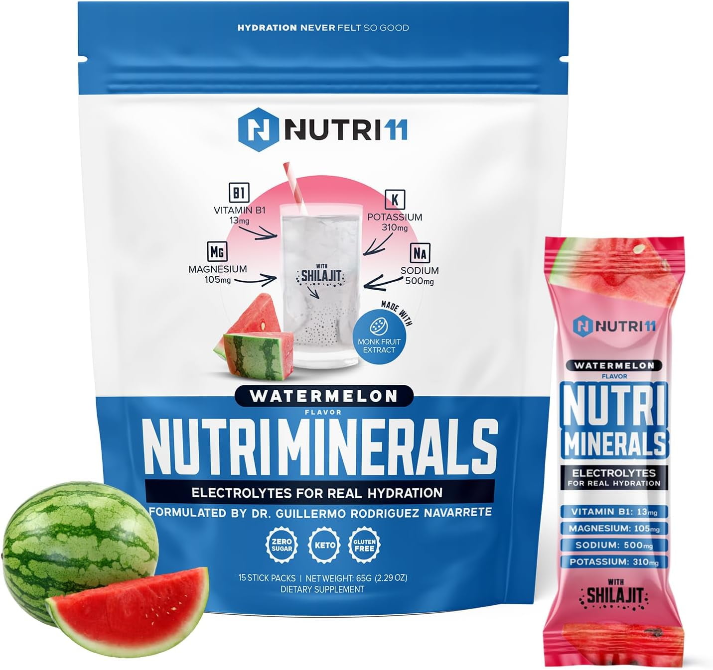 NUTRIMINERALS Hydration Electrolyte Powder | Advanced Vitamin B1 ...