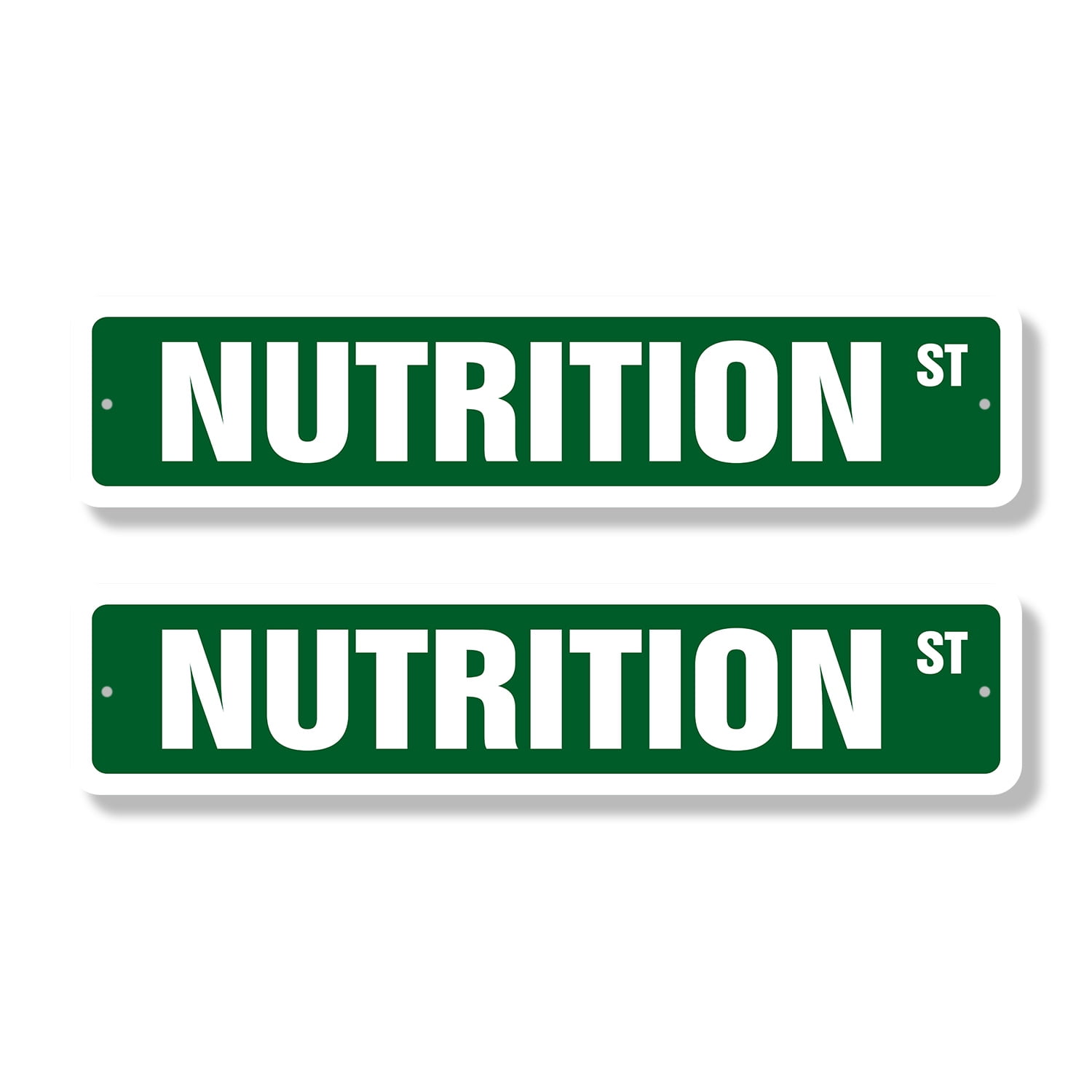 NUTRITION Classic Street Sign (2 Pack) healthy eating dietary dietitian ...