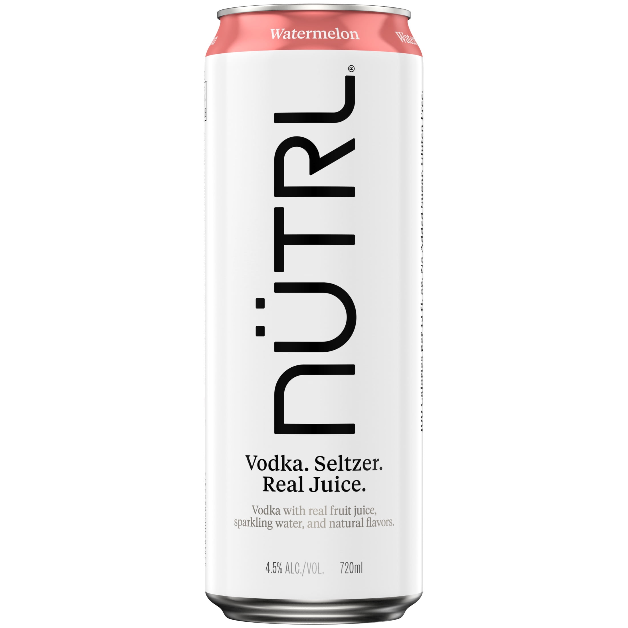 NUTRL Watermelon Vodka Hard Seltzer 720 ml 1 Aluminum Can, 4.5% ABV - Walmart.com
