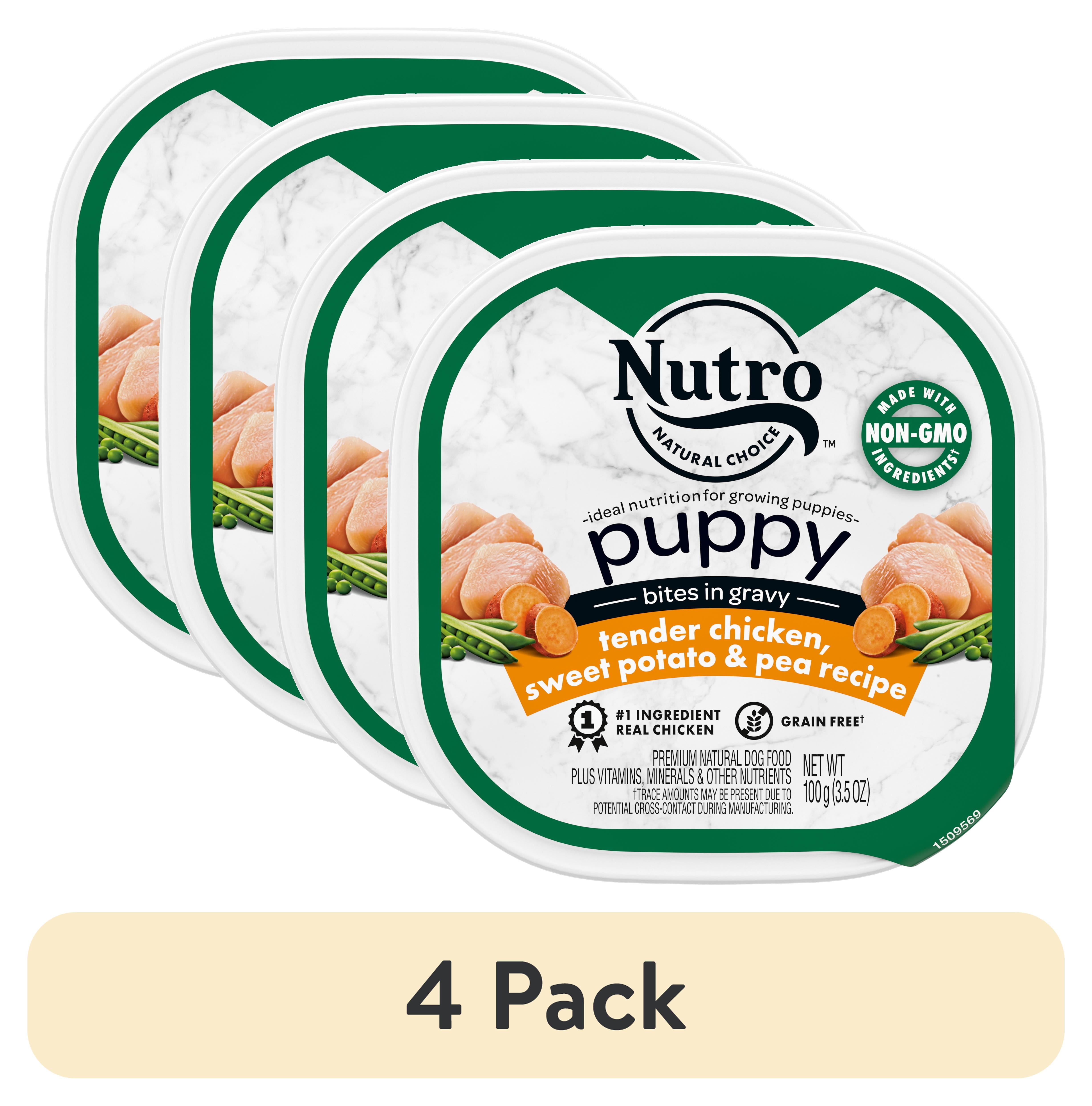 (4 pack) Nutro Natural Bites In Gravy Tender Chicken, Sweet Potato ...