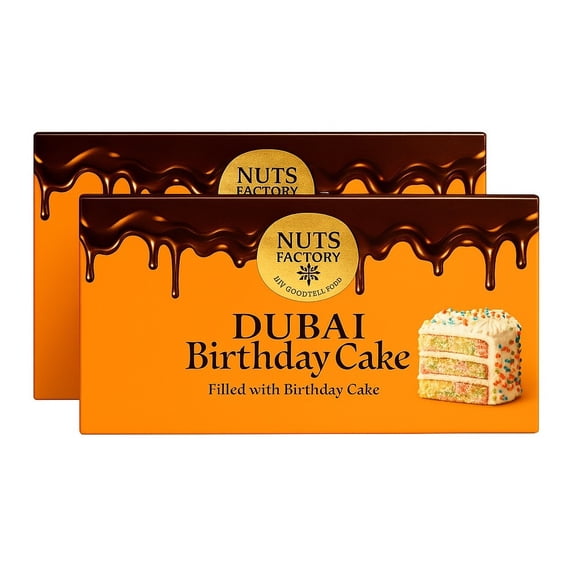 Nuts Factory Dubai Chocolate Birthday Cake Bars. Ranked #1 Dubai ...