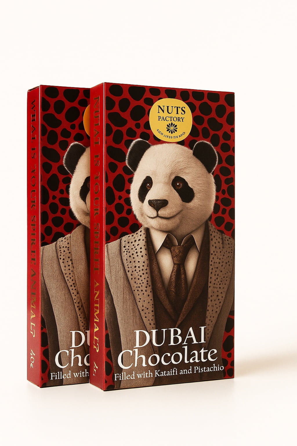 Nuts Factory Animal Collection - The Panda Dubai Milk Chocolate ...