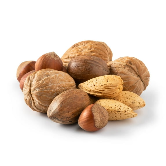NUTS U.S. - Mixed OKA4 Nuts In Shell (Almonds, Walnuts, Hazelnuts ...