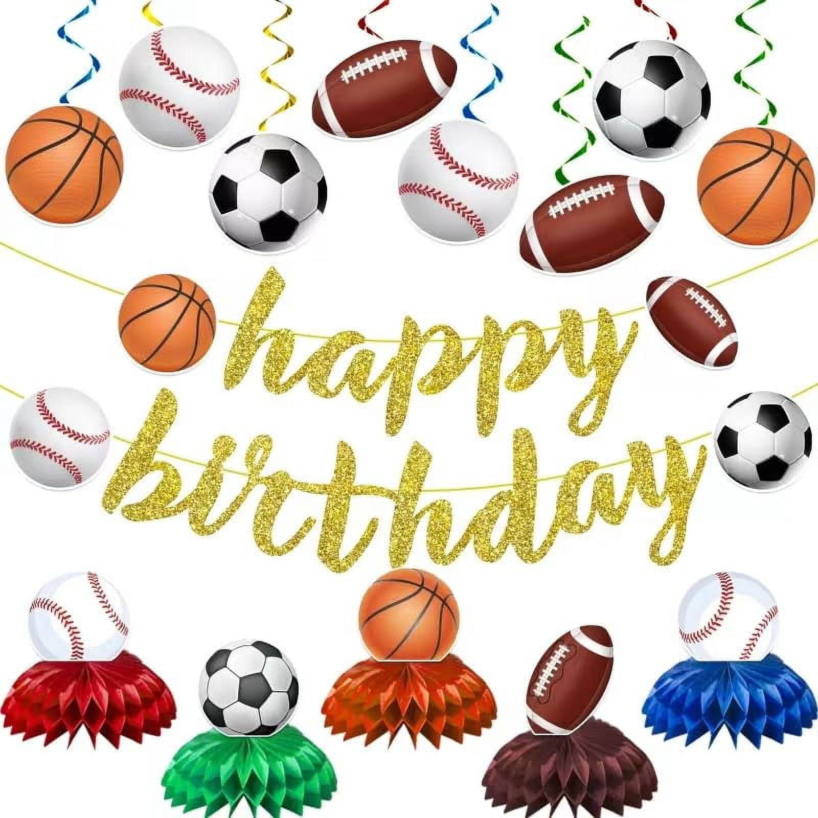 NUTTYBASH Sports BirthdayEGSC Party Decorations, Sports Themed Party ...