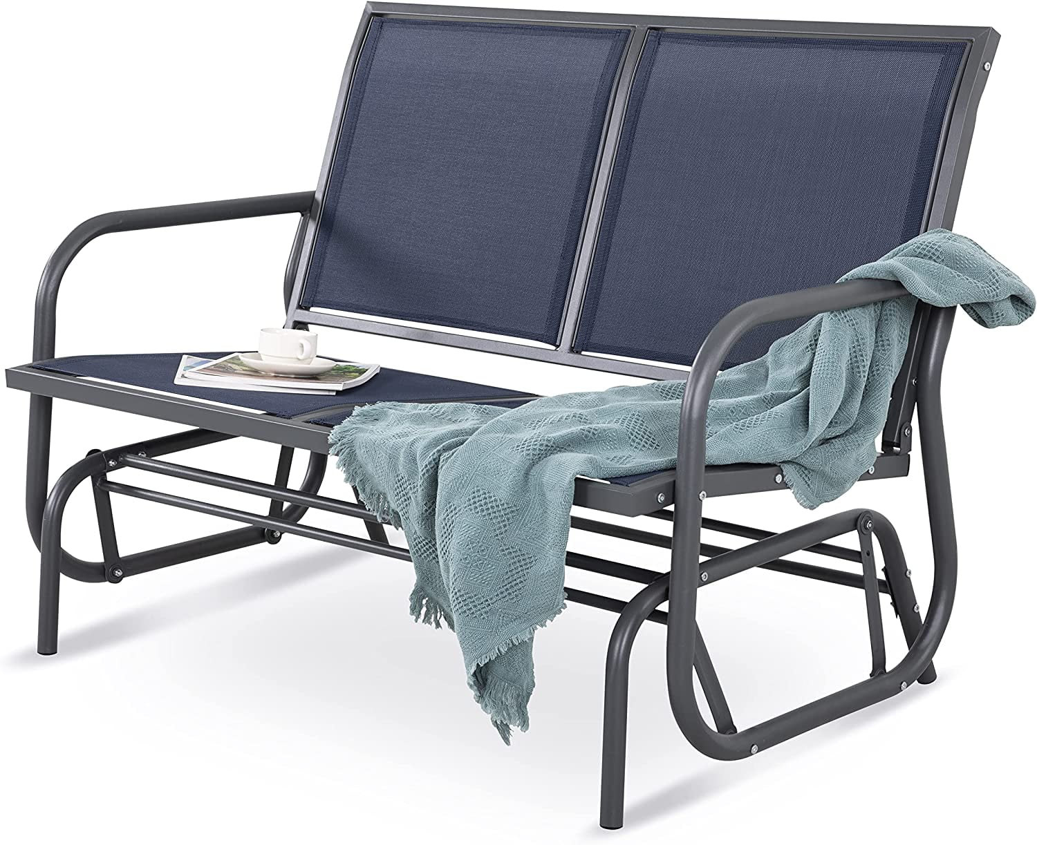 NUU GARDEN 2 Person Patio Glider, Outdoor Glider Bench Patio Double ...