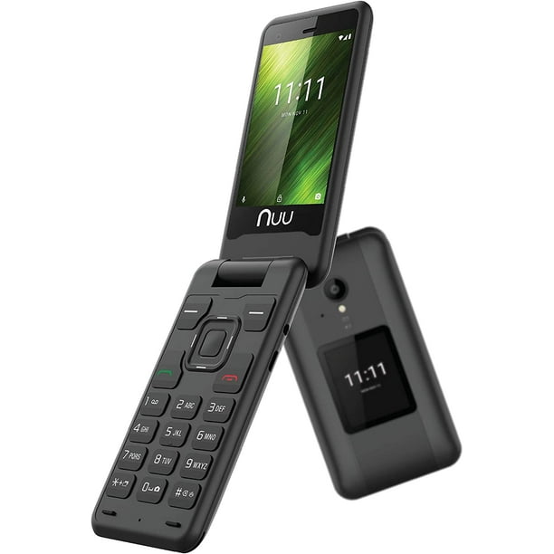 NUU Mobile F4L LTE GSM / Verizon Unlocked Flip Phone, Black - Walmart.com