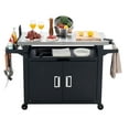 NUUK Pro 42-Inch Rolling Outdoor Kitchen Island and BBQ Serving Cart ...