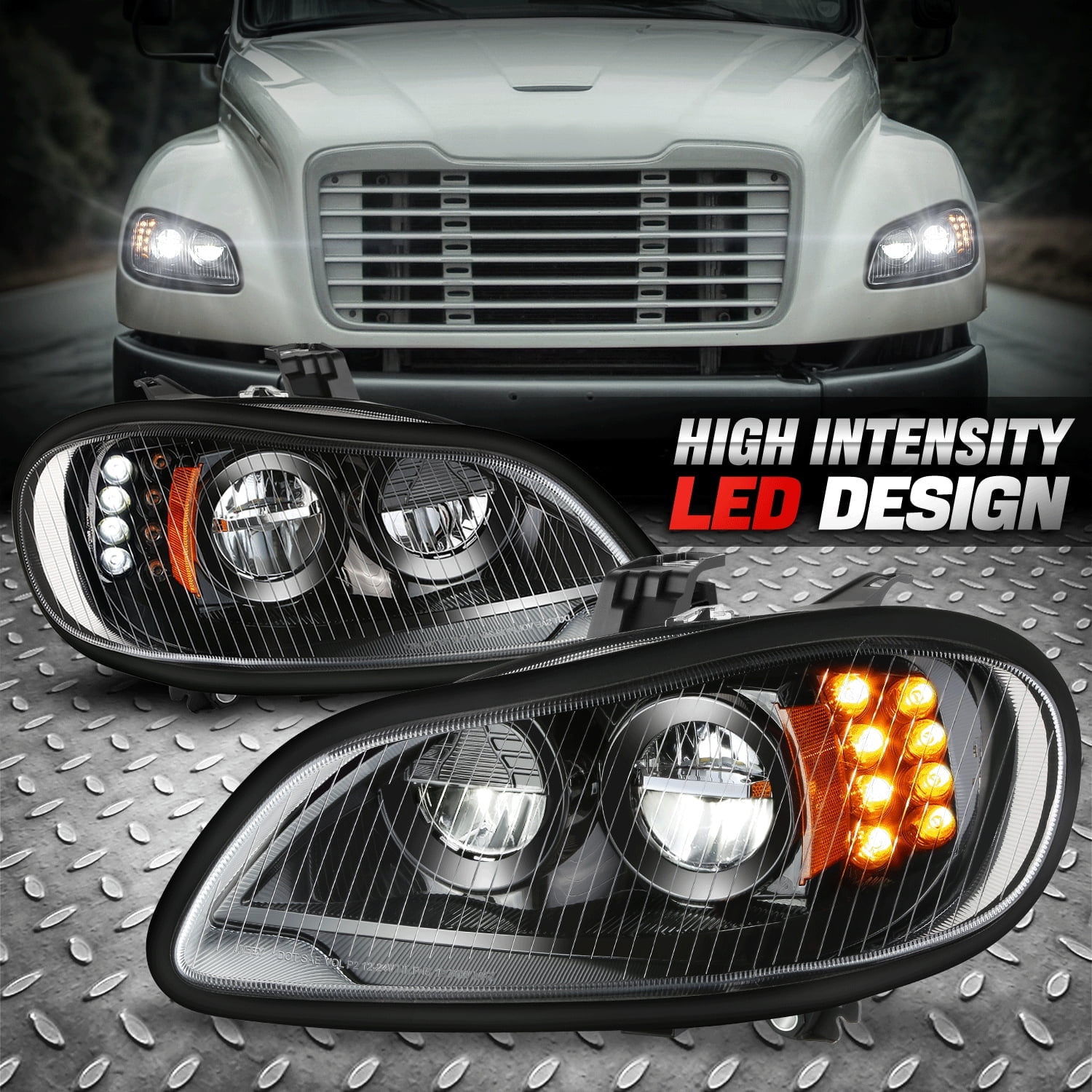 Nuvision for 03-18 Freightliner M2 106 112 Full High Power LED ...