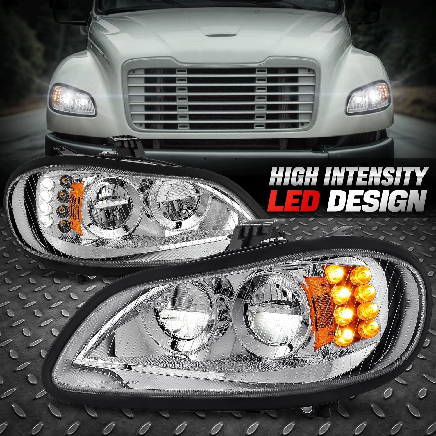 Nuvision for 03-18 Freightliner M2 106 112 Full High Power LED ...
