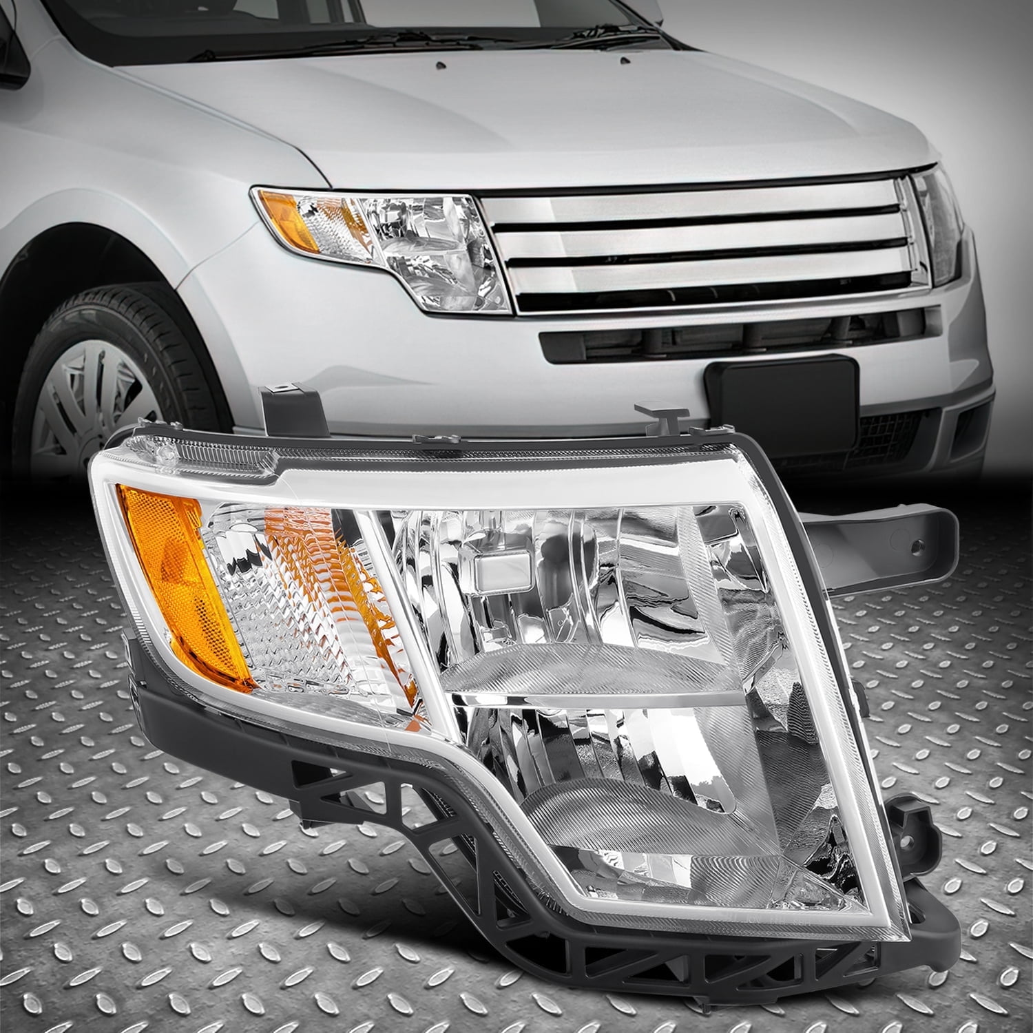 NUVISION for 07-10 Ford Edge OE Style Passenger Right Side Headlight ...
