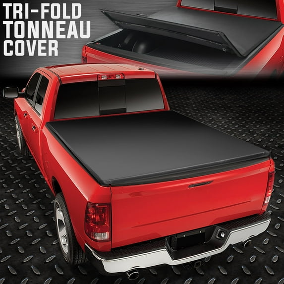 Nuvision for 09-24 Ram Truck 1500 5.7' Bed Tri-Fold Adjustable Soft Trunk Tonneau Cover ...