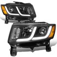 Nuvision for 14-16 Jeep Grand Cherokee LED DRL Projector Headlights ...