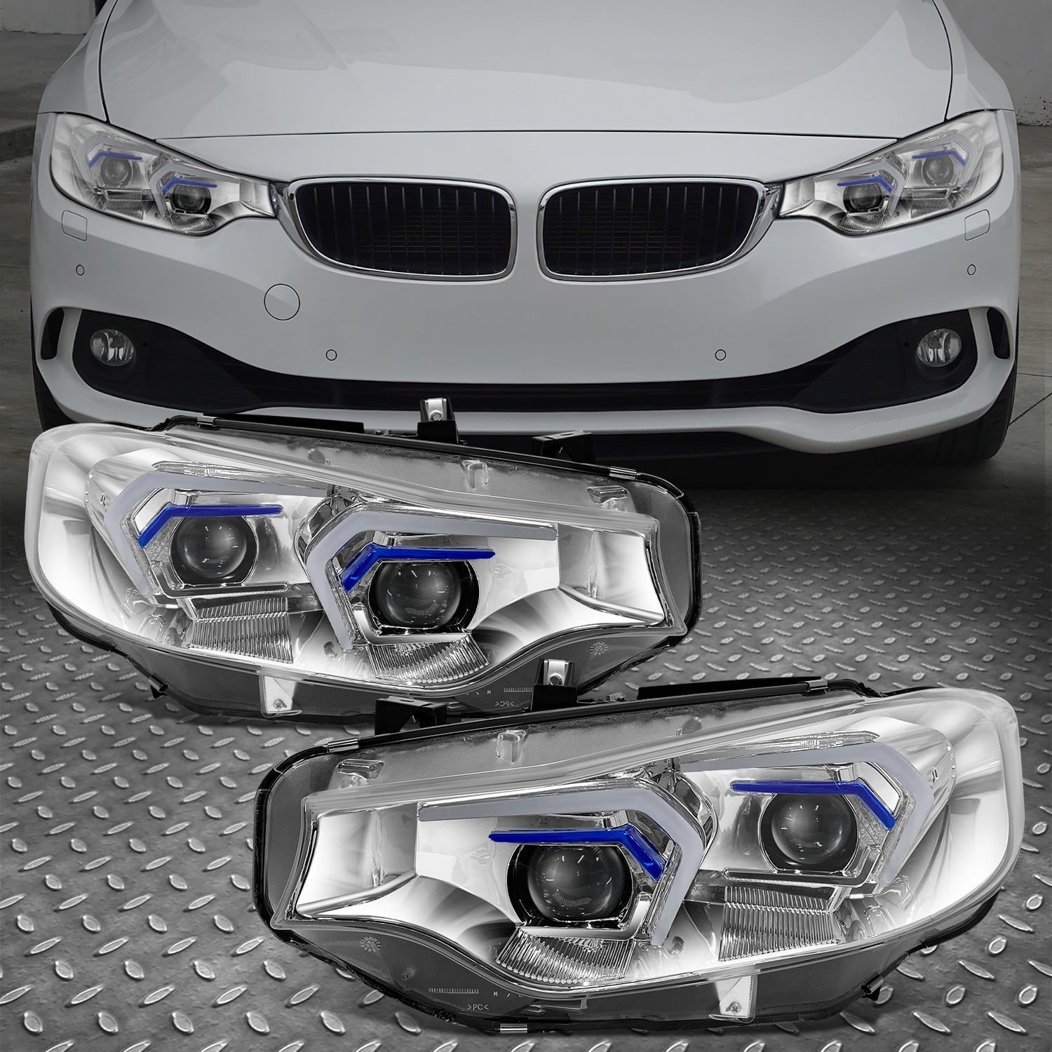 NUVISION for 14-20 BMW F32 F33 428I 430I 435I LED DRL Switchback HID ...