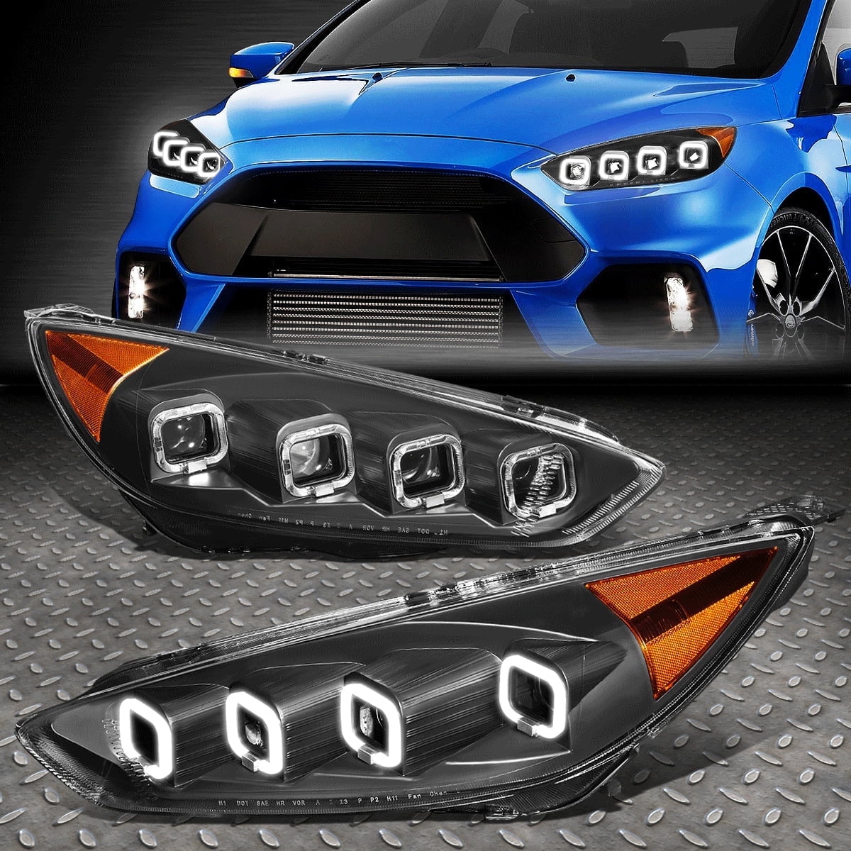 Nuvision for 15-18 Focus Sequential Square LED Halos Projector ...