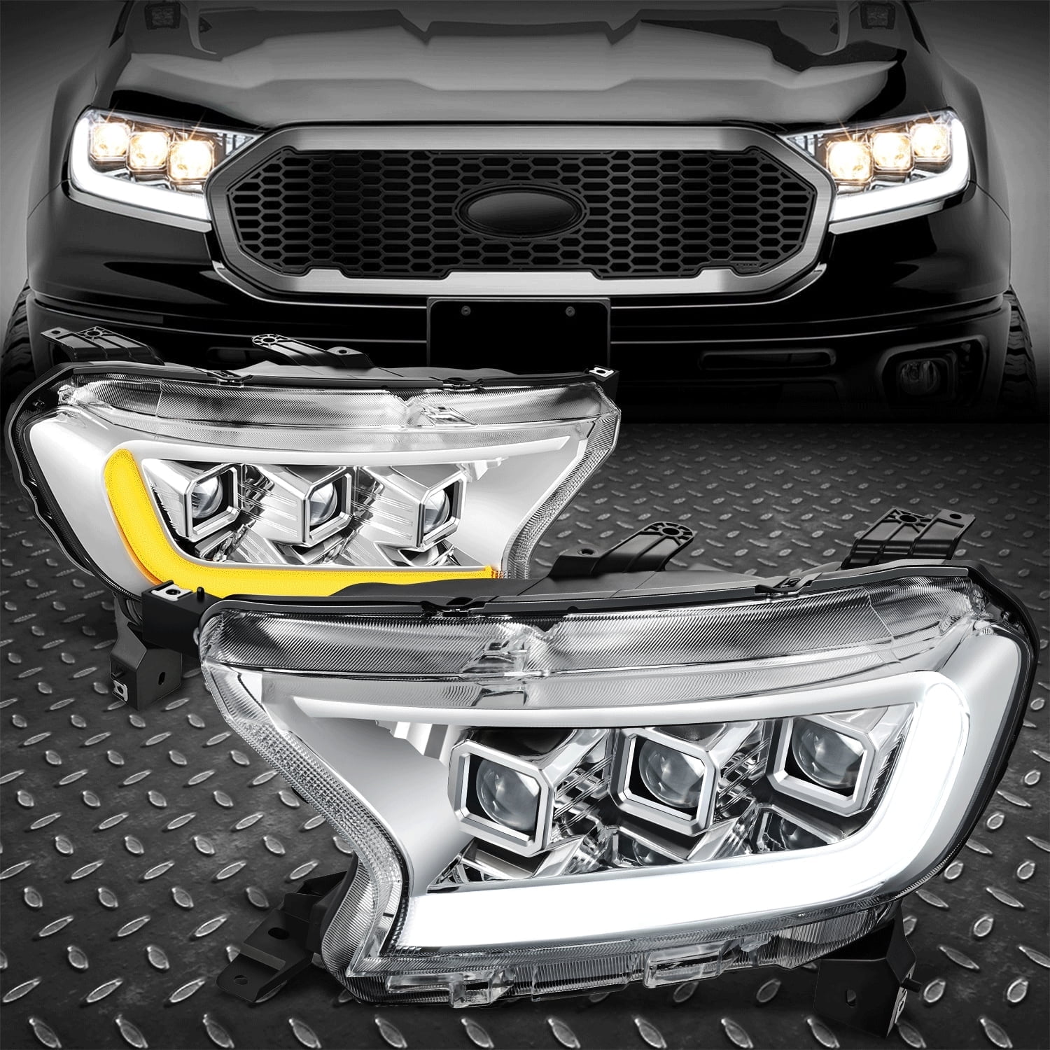 Nuvision for 19-23 Ranger XL XLT Sequential Signal Switchback LED DRL ...