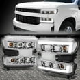 Nuvision for 19-24 Chevy Silverado 1500 Quad LED DRL Projector ...