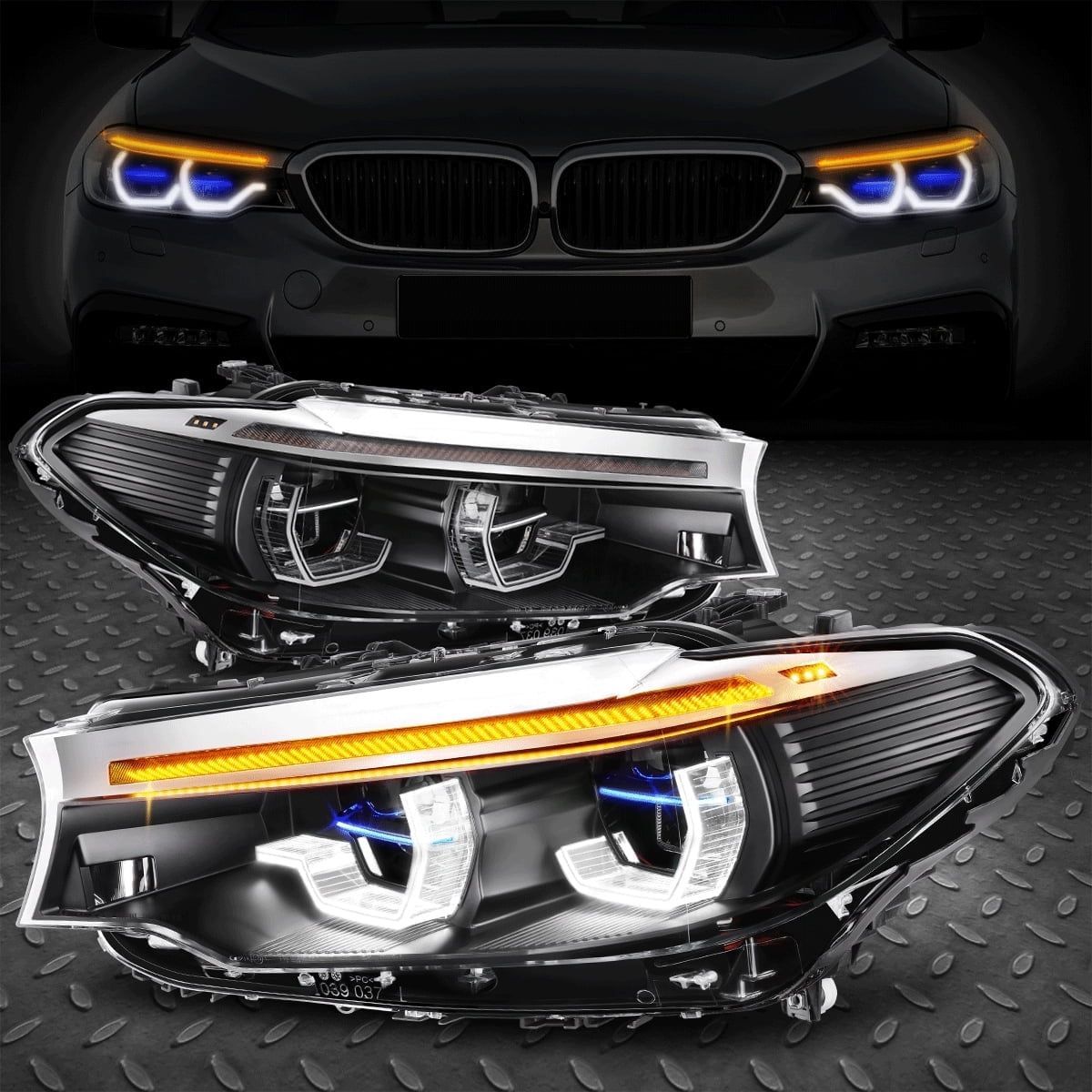Nuvision for BMW G30 5-Series Sequential Start UP DRL Projector Full ...