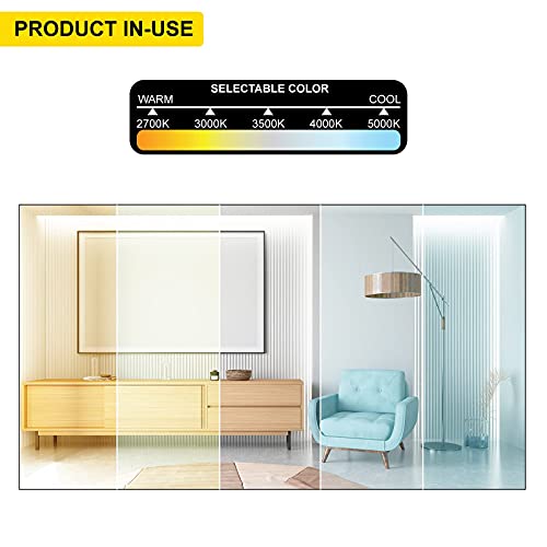 NUWATT 12 Pack 4 Inch LED Square Recessed Lighting, 5CCT Selectable ...