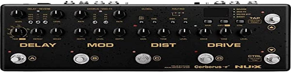 NUX Cerberus Multi-function Guitar Effect Pedal Inside Routing IR ...