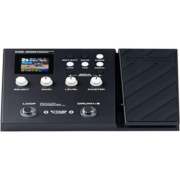 NUX MG-300 Multi-Effects and Amp Modeler Effects Pedal Black - Walmart ...