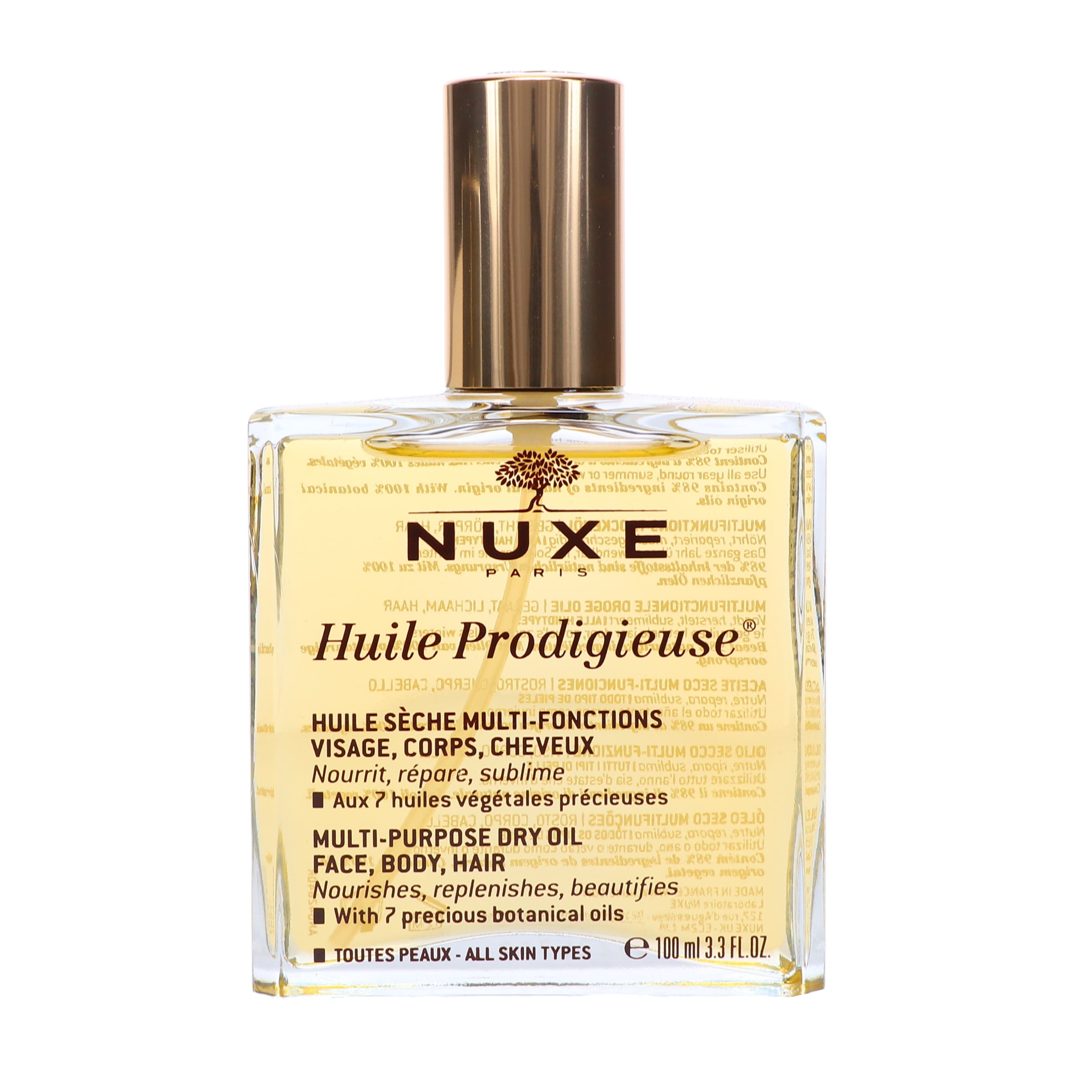 Nuxe Huile Prodigieuse Multi-Purpose Dry Oil, 3.3 oz, 7 Botanical Oils ...